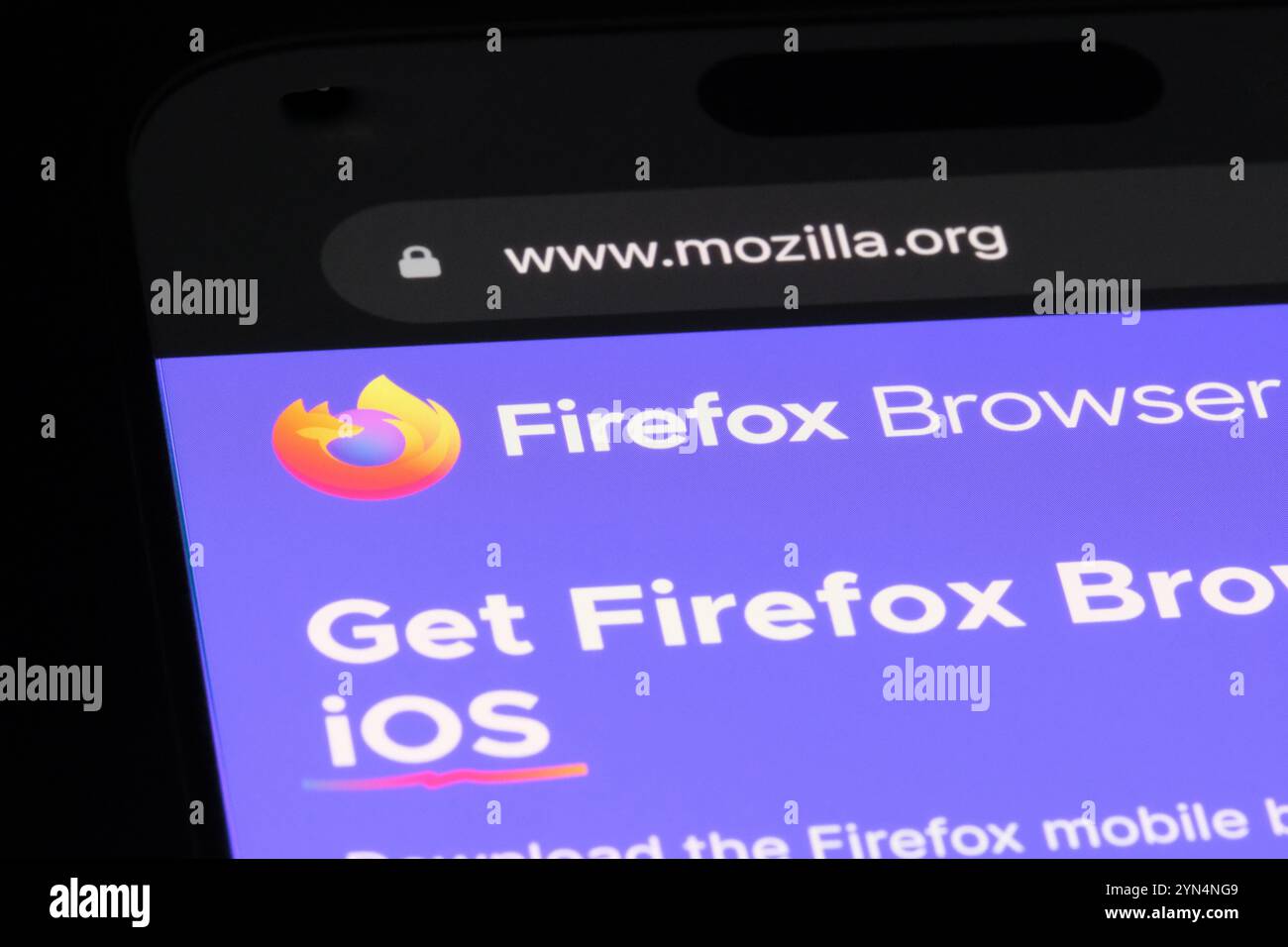 Firefox browser brand logo on website Stock Photo - Alamy