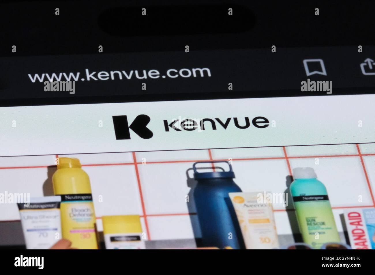 Kenvue company brand logo on website Stock Photo - Alamy