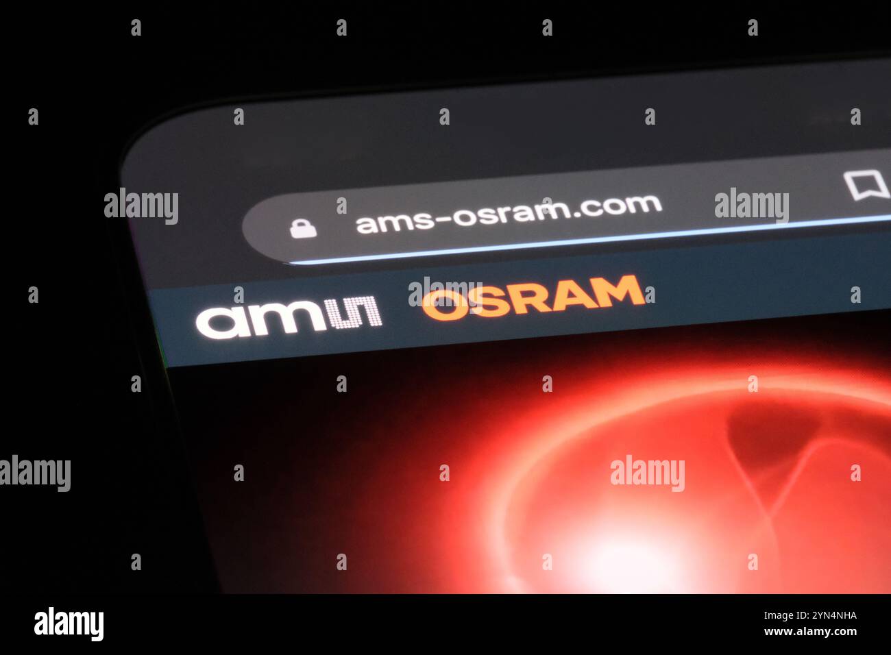 ams OSRAM company brand logo on website Stock Photo - Alamy