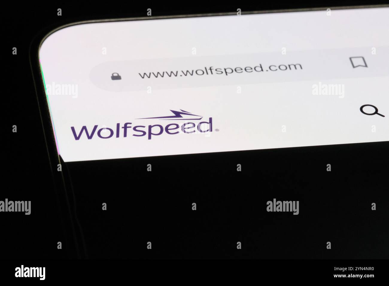 Wolfspeed company brand logo on website Stock Photo - Alamy