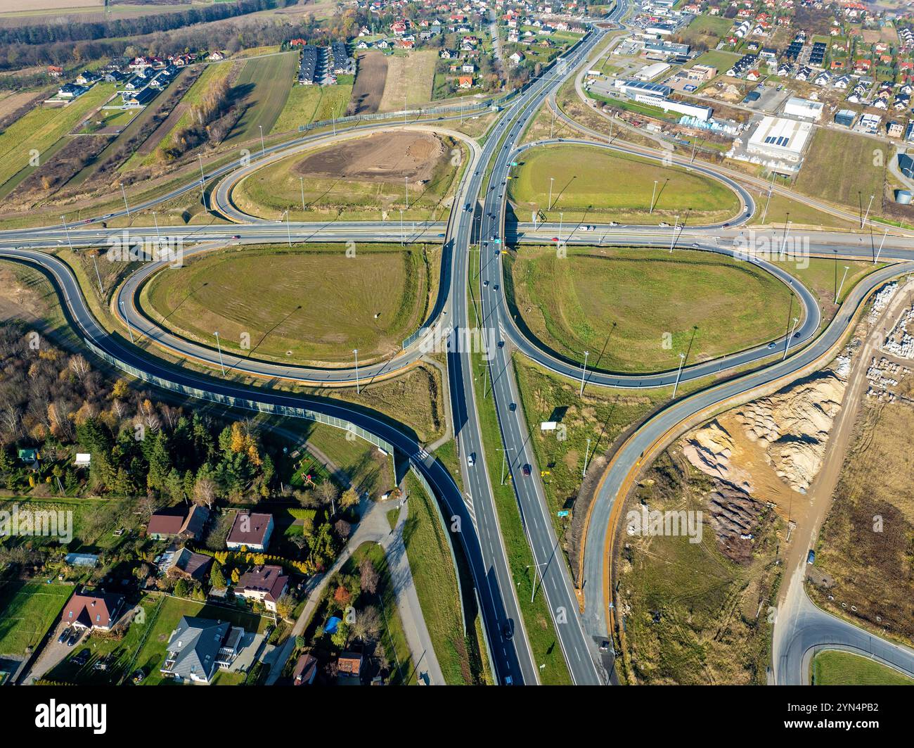 Transport interchange cars ring road hi-res stock photography and ...