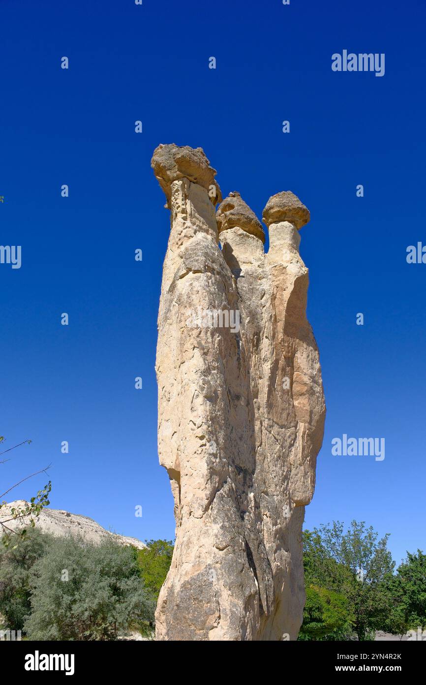 Fairy chimneys hoodoo rocks in Cappadocia, Turkey Stock Photo - Alamy