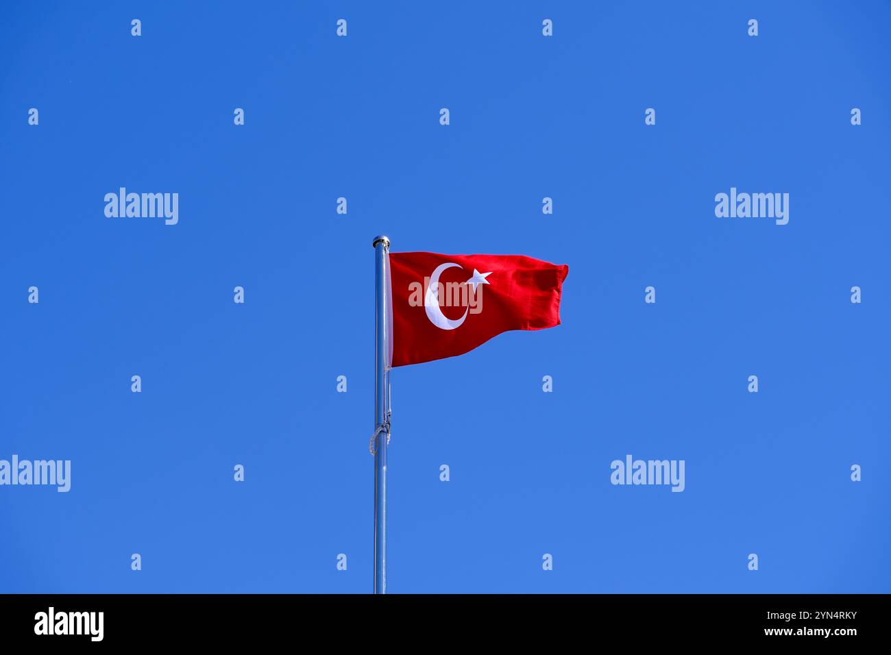 Turkey country flag. Turkish flag Stock Photo - Alamy