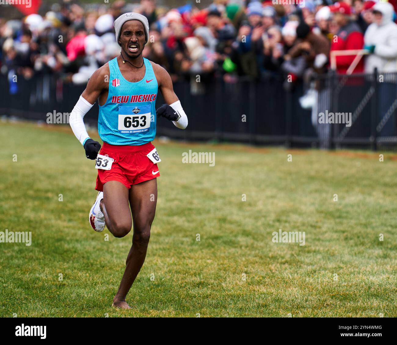 Verona, Wisconsin, USA. 24th Nov, 2024. New Mexico's HABTOM SAMUEL ...