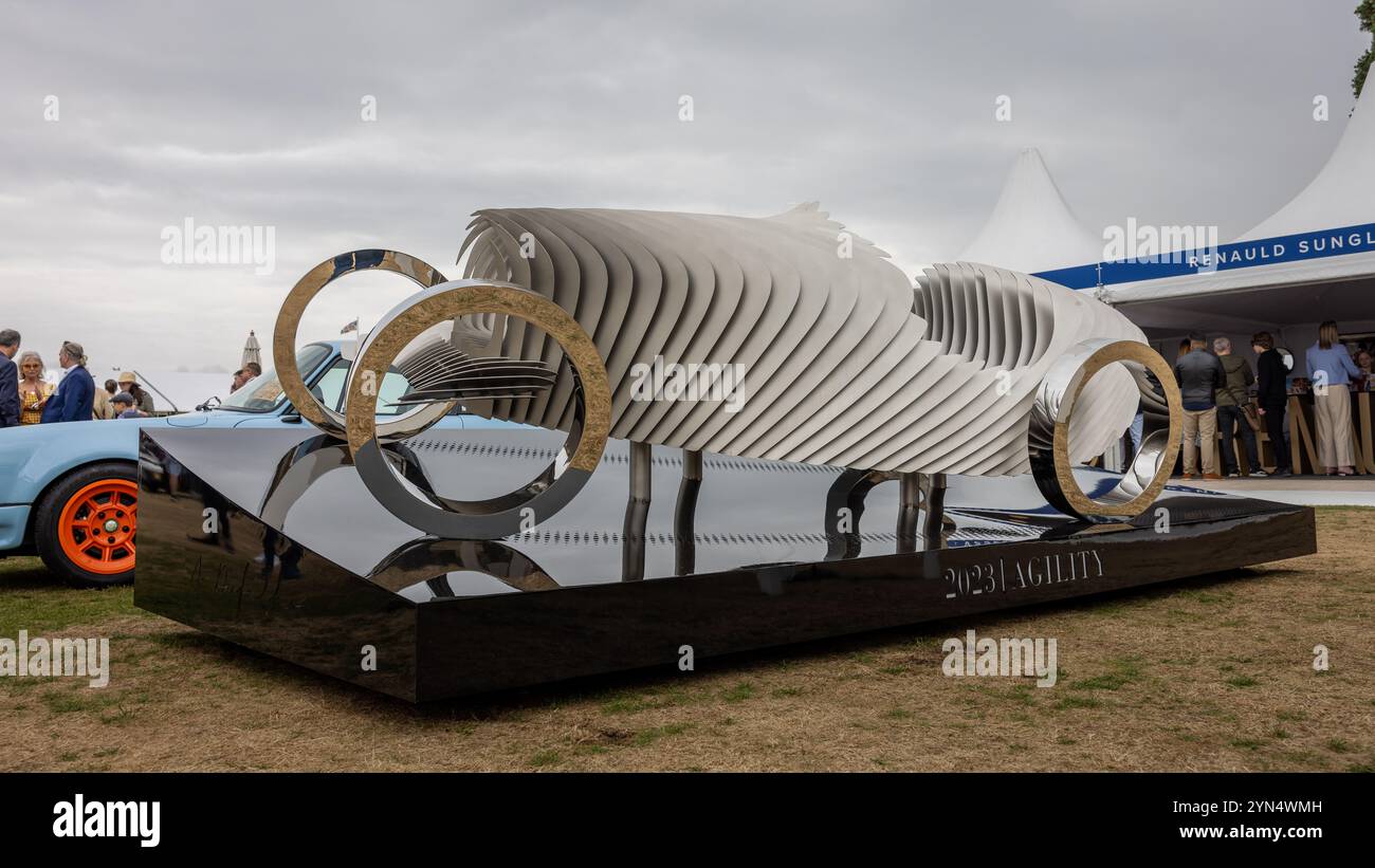 Antoine Dufilho - Bugatti Type 35 Streamline sculpture, on display at ...