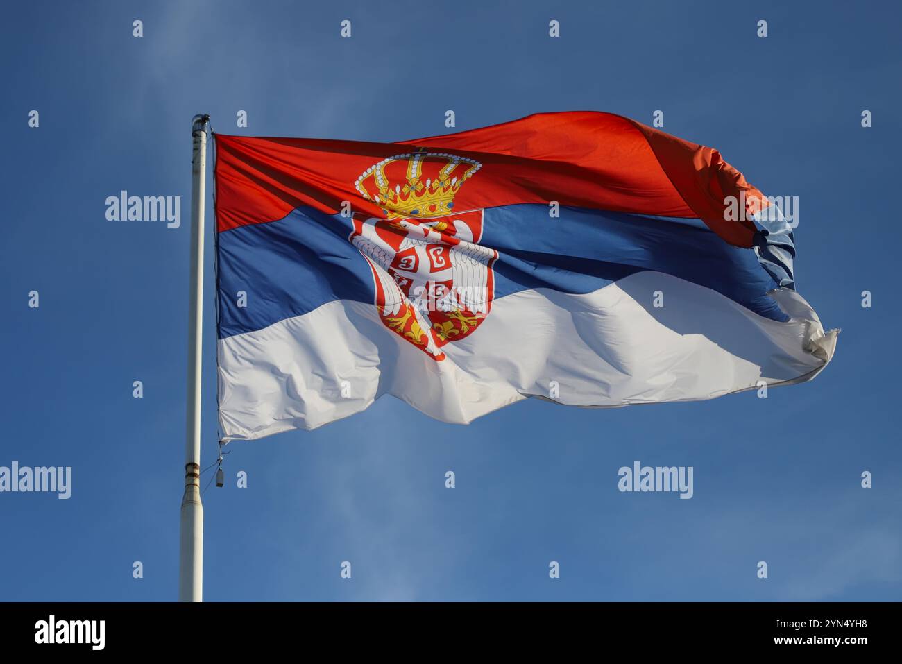 Serbian flag hi-res stock photography and images - Alamy