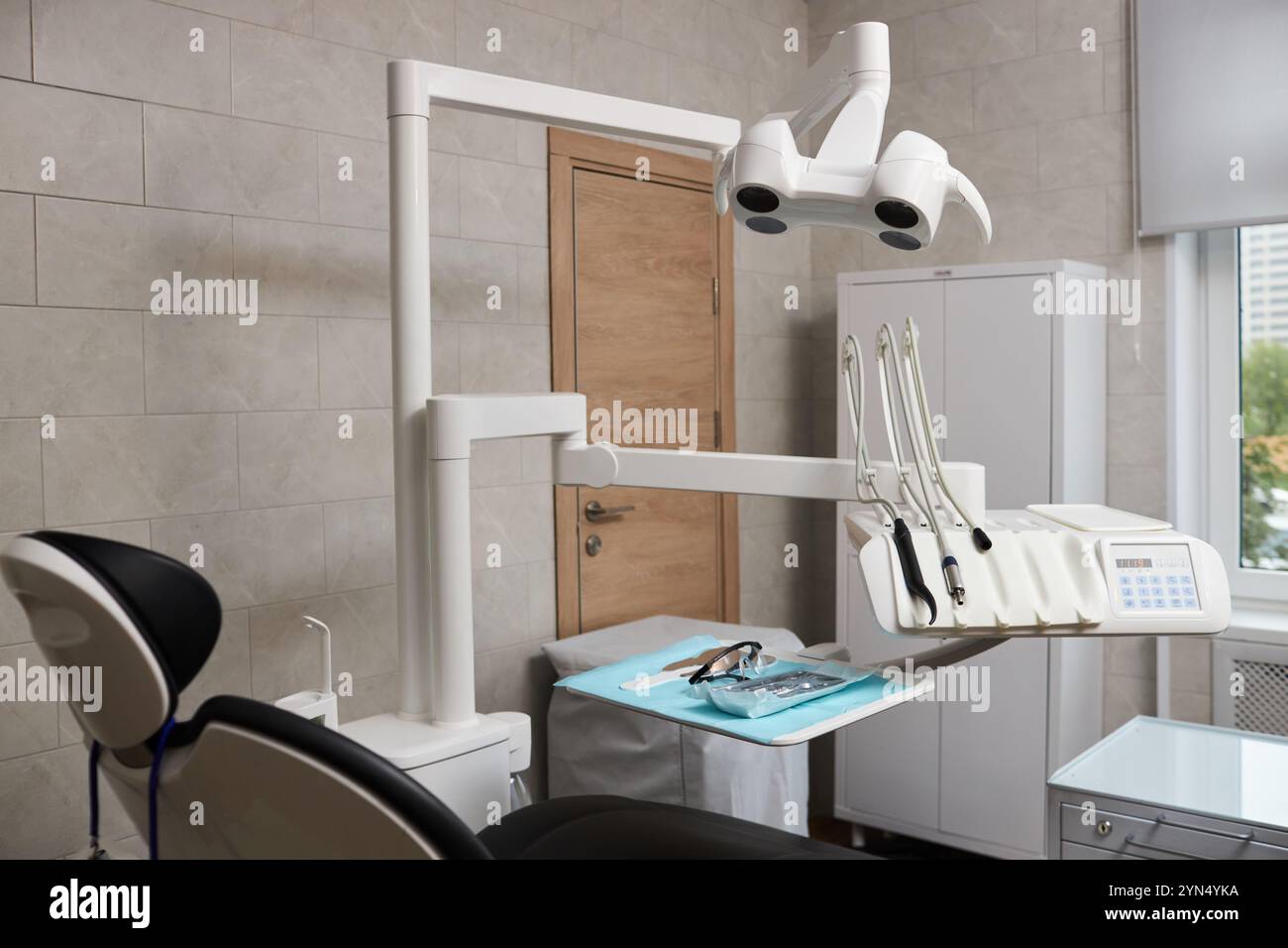 Dental Office Chair and Medical Equipment Setup Stock Photo - Alamy