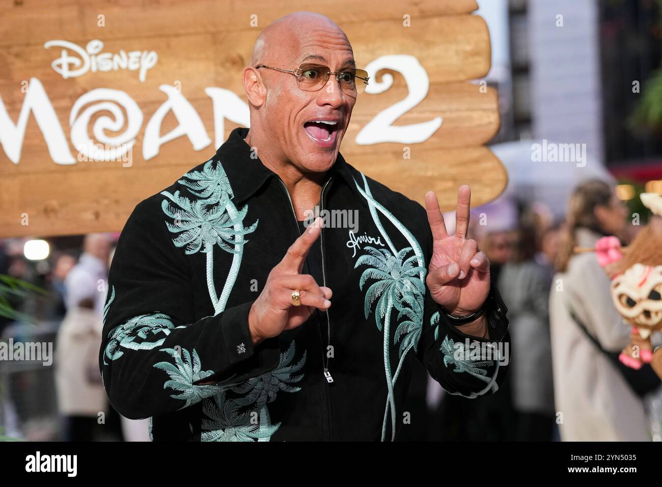 Dwayne Johnson poses for photographers upon arrival at the UK premiere ...