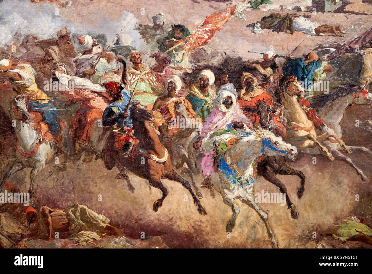 Detail, The Battle of Tetouan, 1862-1866, Marià Fortuny (Reus, 1838 ...