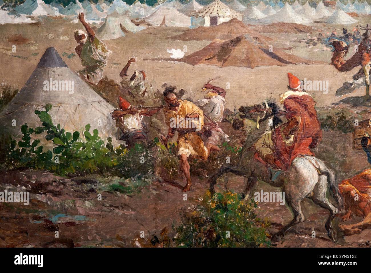 Detail, The Battle of Tetouan, 1862-1866, Marià Fortuny (Reus, 1838 ...