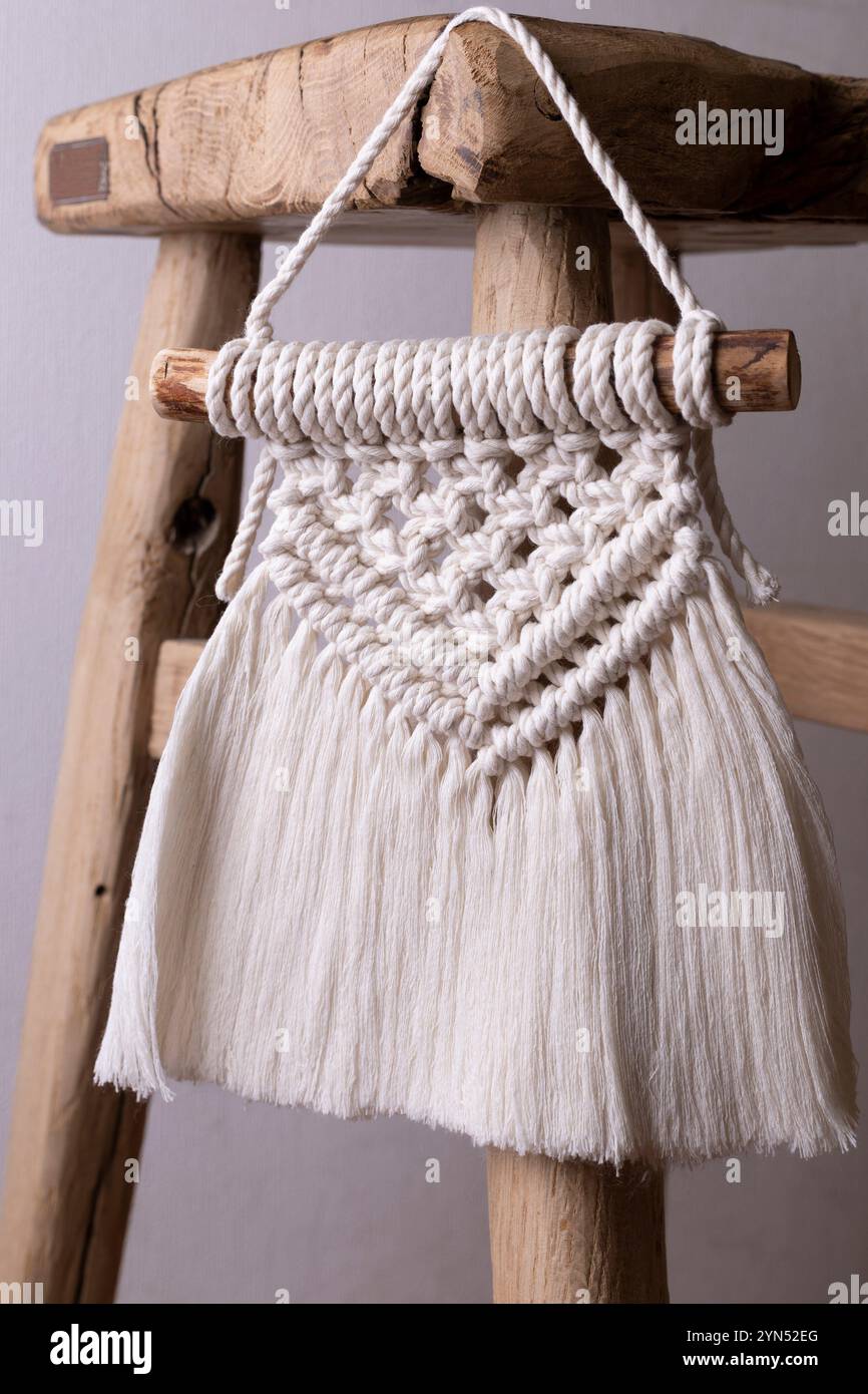 beautiful macrame panel in the interior Stock Photo - Alamy