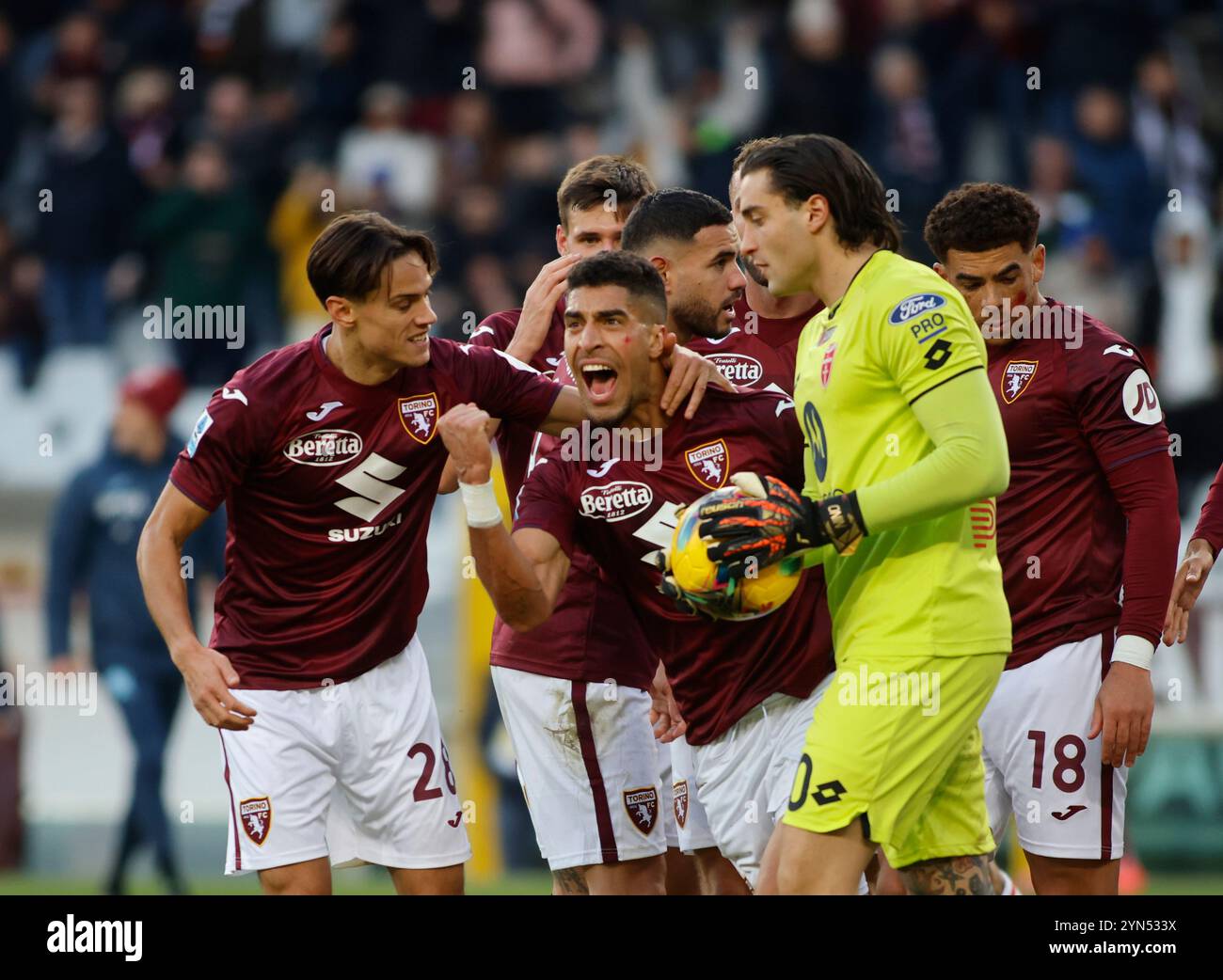 Turin, Italy. 24th Nov 2024. Turin, Italy. 24th Nov, 2024. Adam Masina ...