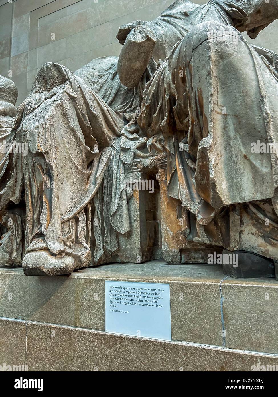 London, England, Detail, on display inside, Collection, The British Museum « The Parthenon ...