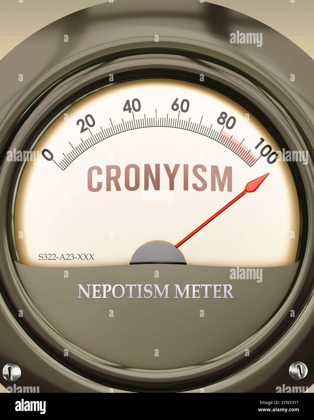 Nepotism meter hi-res stock photography and images - Alamy