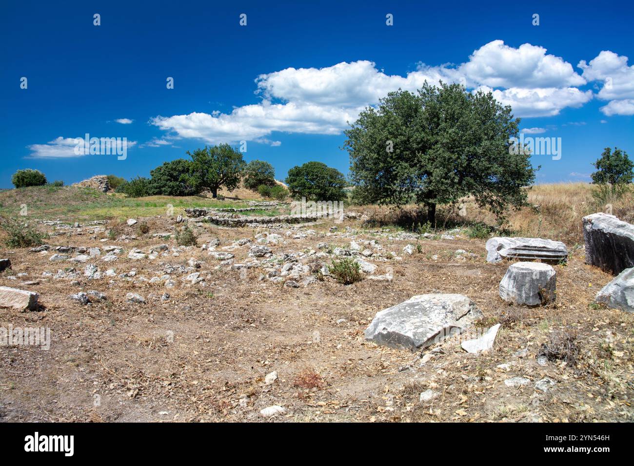 Ancient Stone Pathway Through Historic Troy Archaeological Site in ...