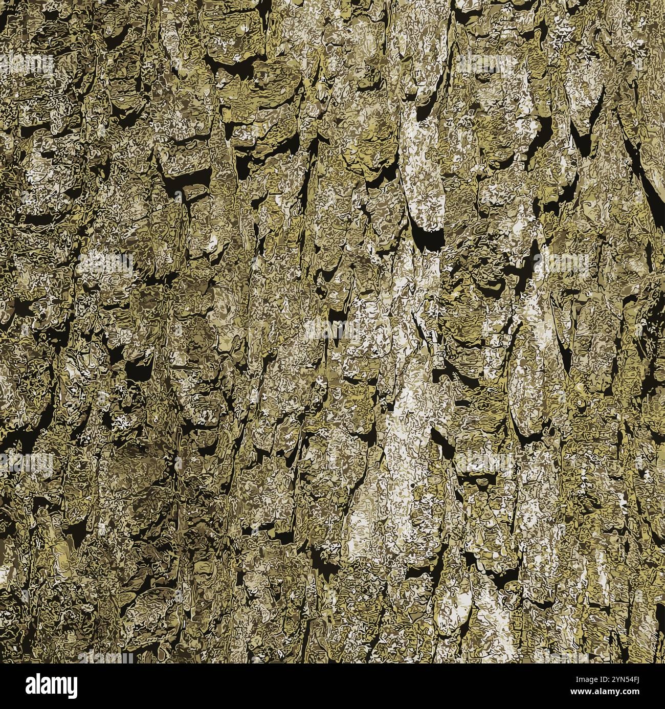 Vector illustration of Bark Background of European Horse Chestnut ...