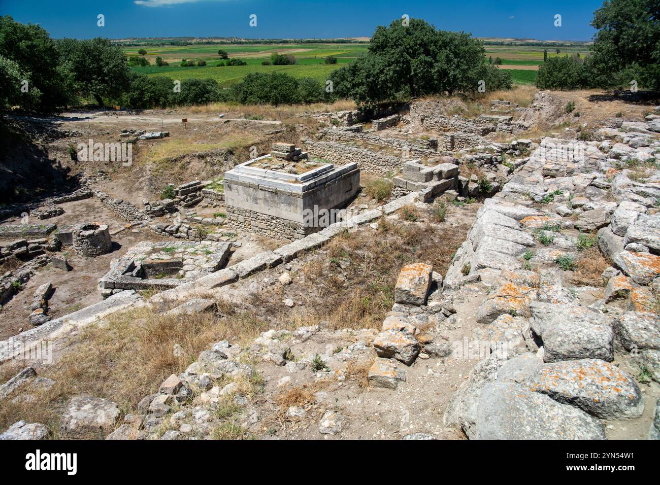 Ancient Stone Pathway Through Historic Troy Archaeological Site in ...
