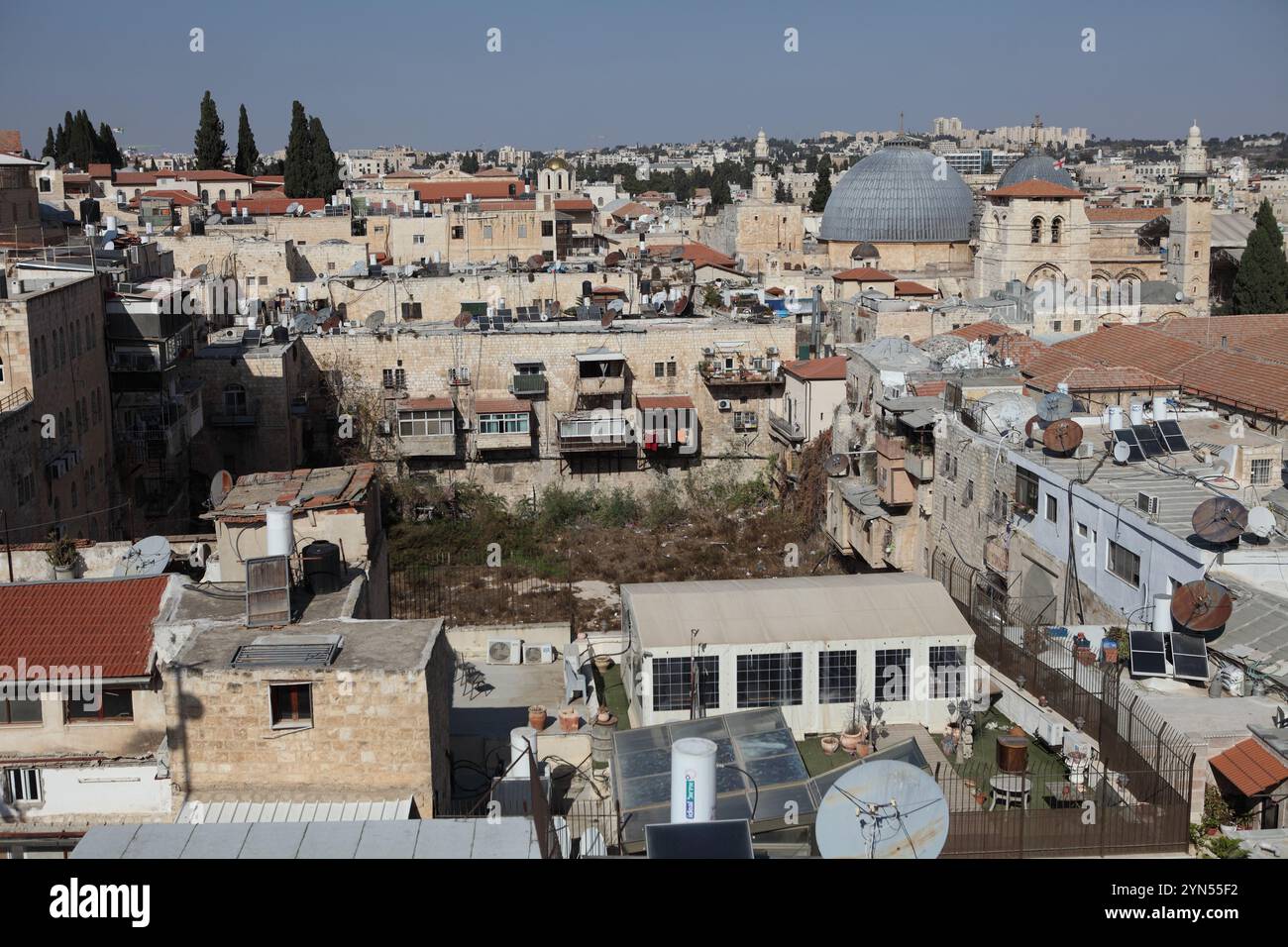 Hezekiah's Pool, a 2nd Temple era water reservoir, seen in the ...