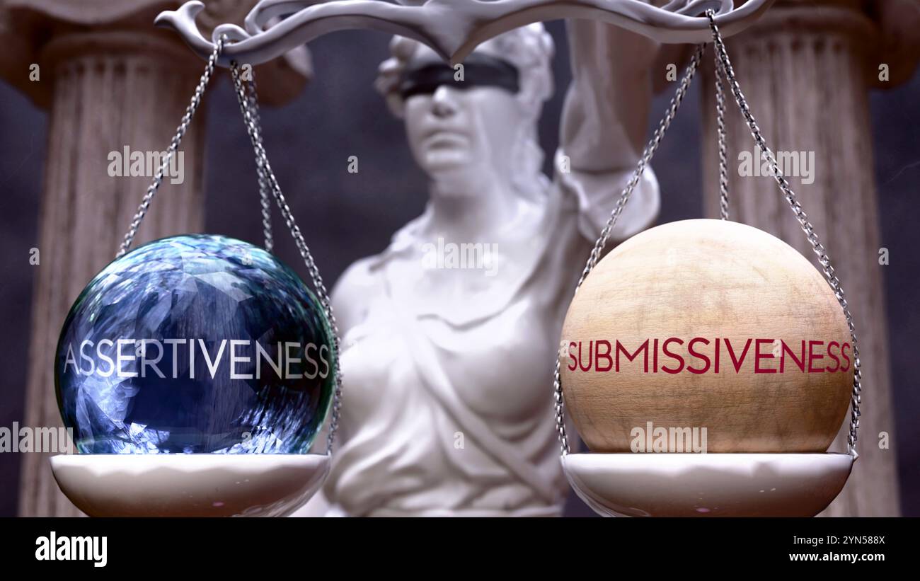 The assertiveness scale hi-res stock photography and images - Alamy