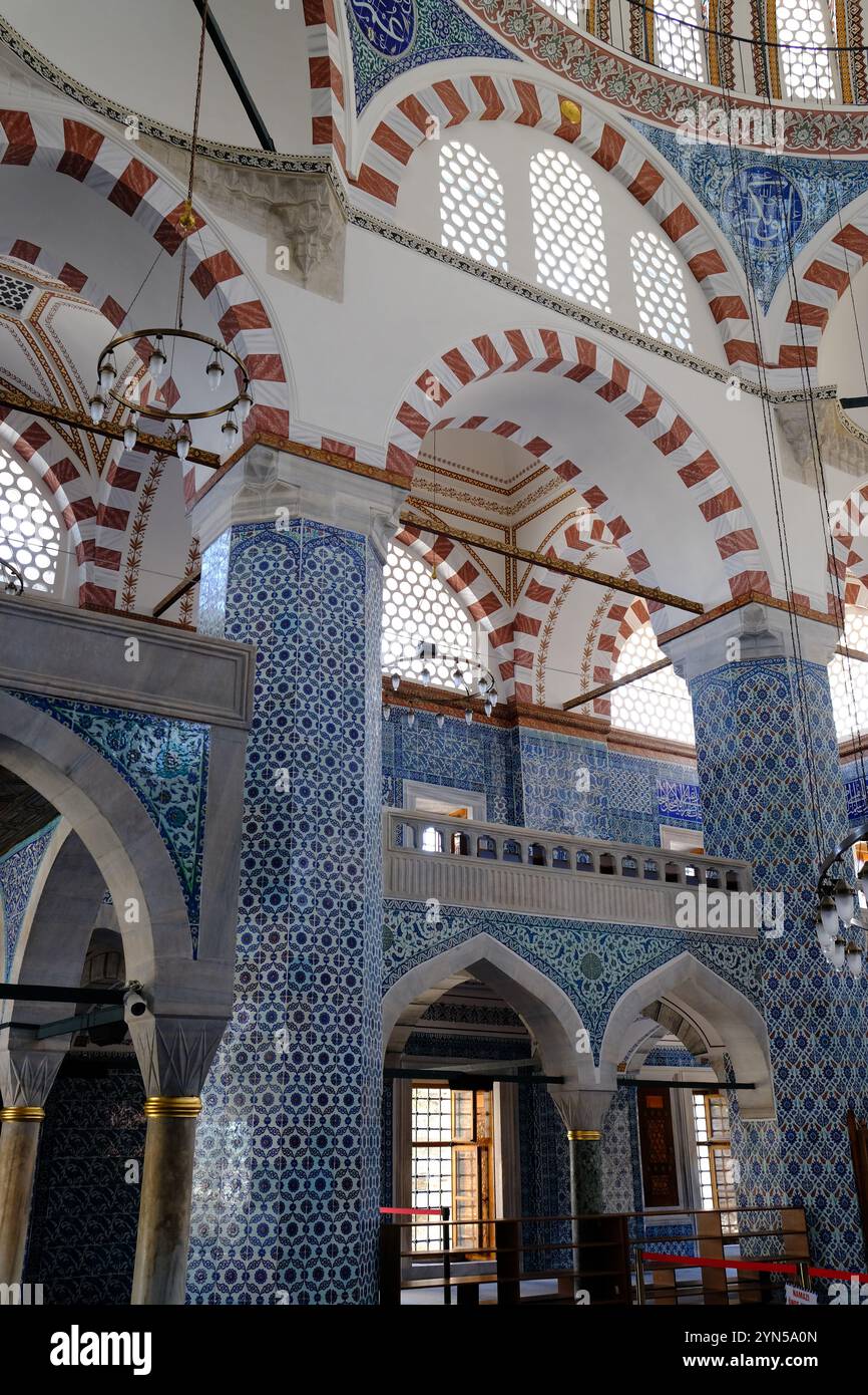 Interior of Rustem Pasha Mosque, Istanbul Stock Photo - Alamy