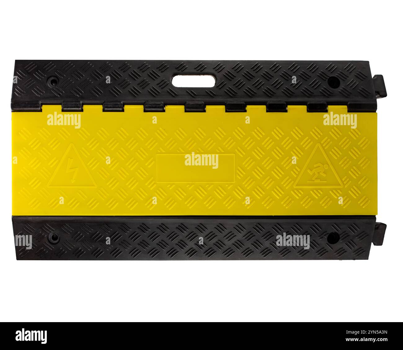 Black and Yellow Ramp with Safety Icons Stock Photo - Alamy