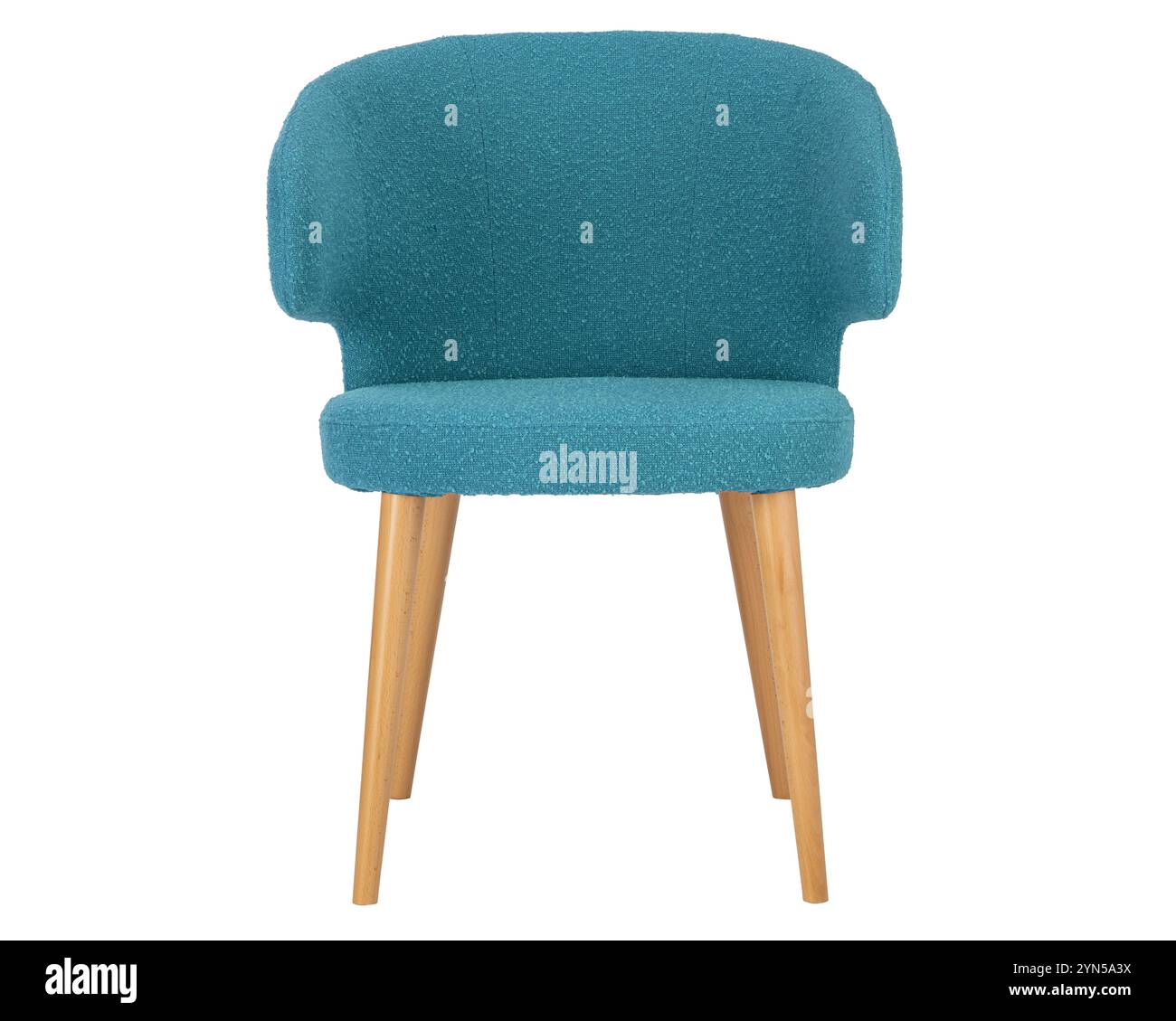 Blue wooden chair on Cut Out Stock Images & Pictures - Alamy