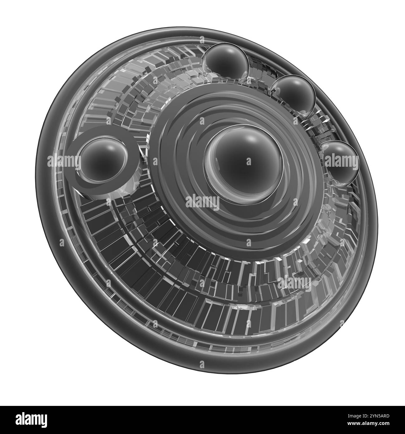 Dynamic 3d geometric abstract Black and White Stock Photos & Images - Alamy