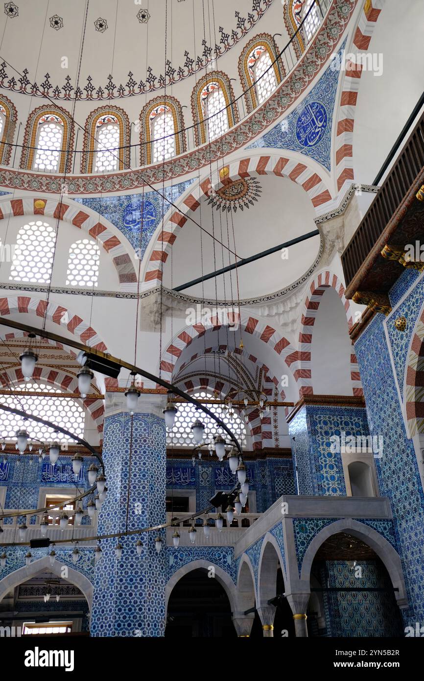 Interior of Rustem Pasha Mosque, Istanbul Stock Photo - Alamy