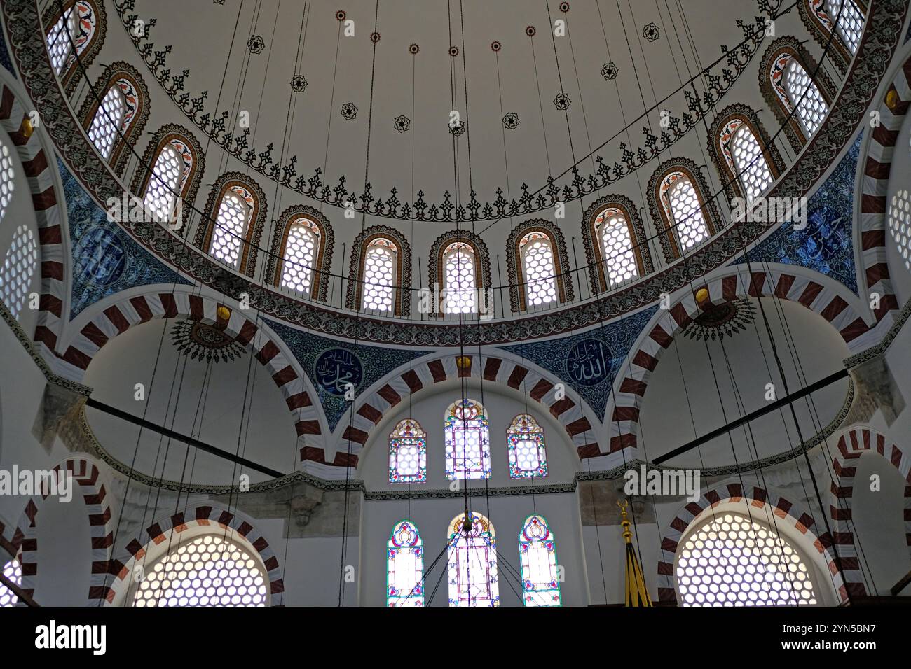 Interior of Rustem Pasha Mosque, Istanbul Stock Photo - Alamy