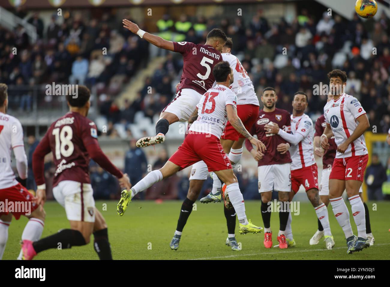 Adam Masina of Torino FC scoring goal during the Italian Serie A ...