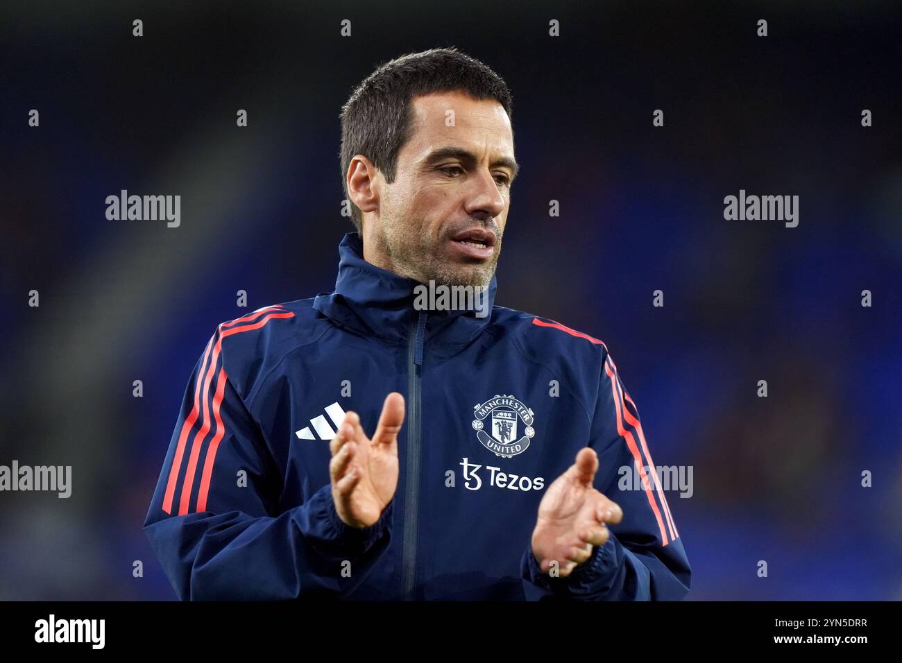 Manchester United’s first team coach Emanuel Ferro ahead of the Premier ...