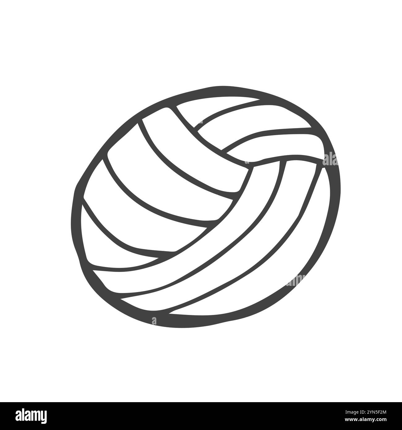 Volley ball cartoon illustration Cut Out Stock Images & Pictures - Alamy