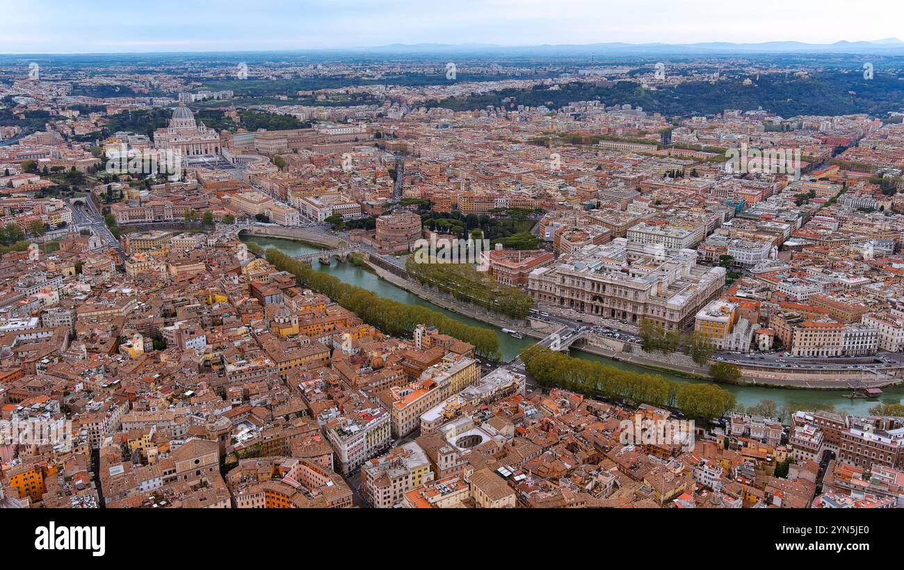 Explore the breathtaking aerial view of Vatican City, St. Peter’s ...