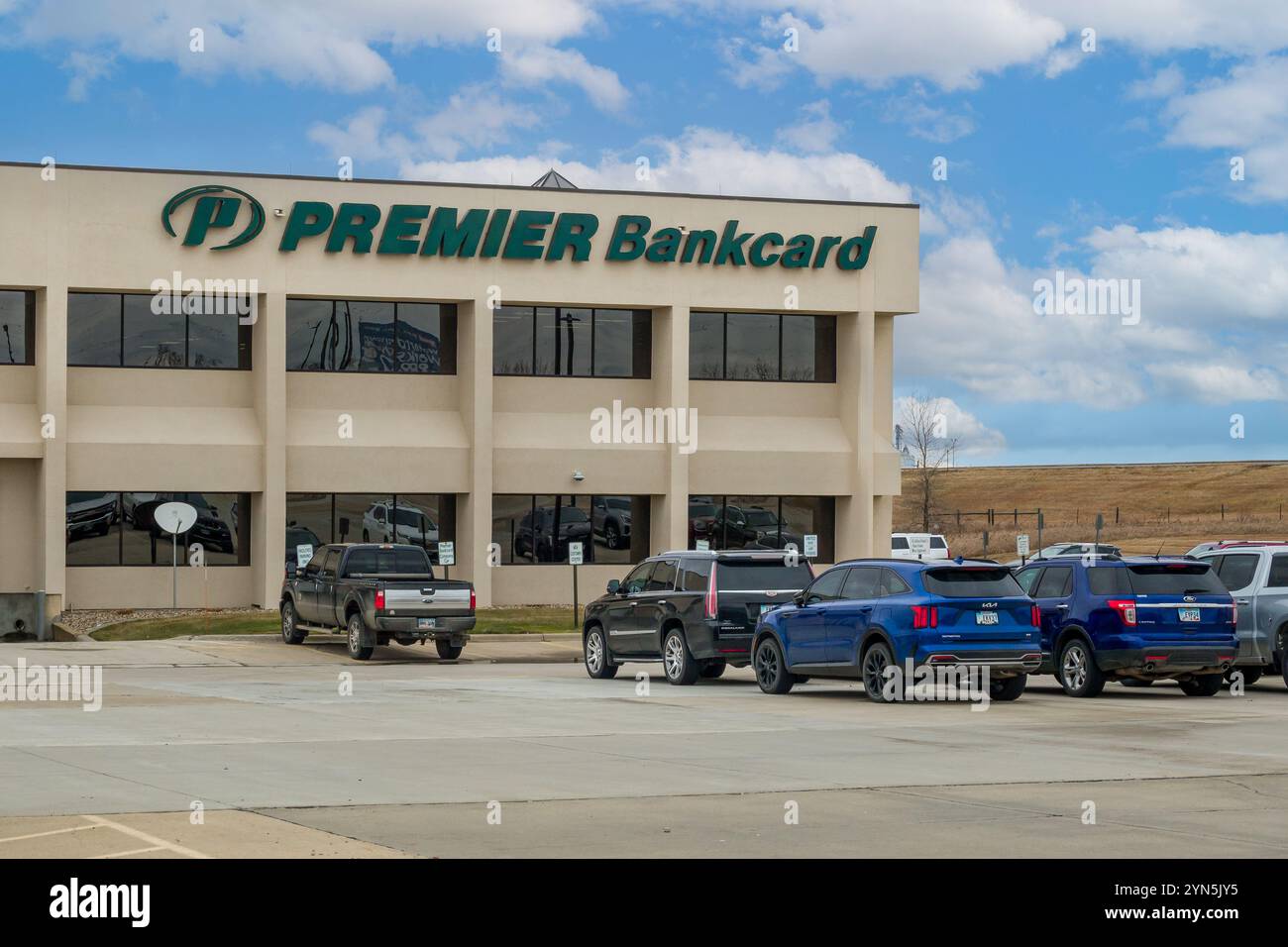 WATERTOWN, SD, USA, NOVEMBER 19, 2024:Premier Bankcard offices exterior ...