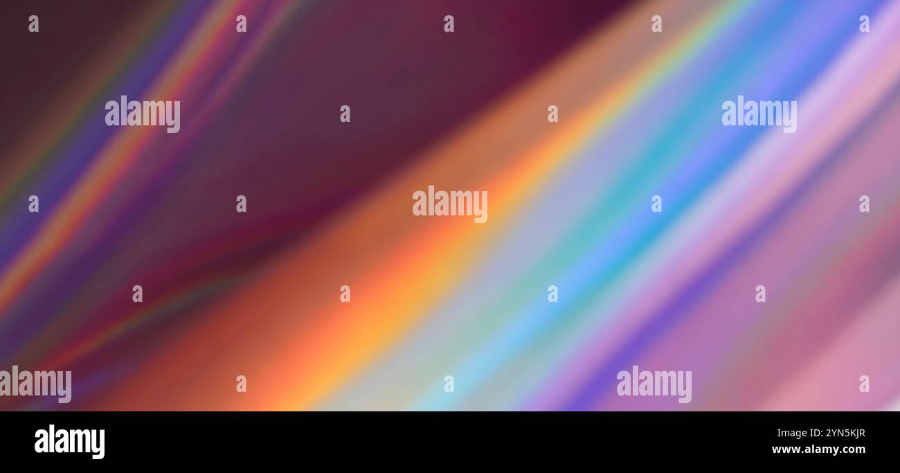 Abstract blurred rainbow colors background. Curved neon background with ...