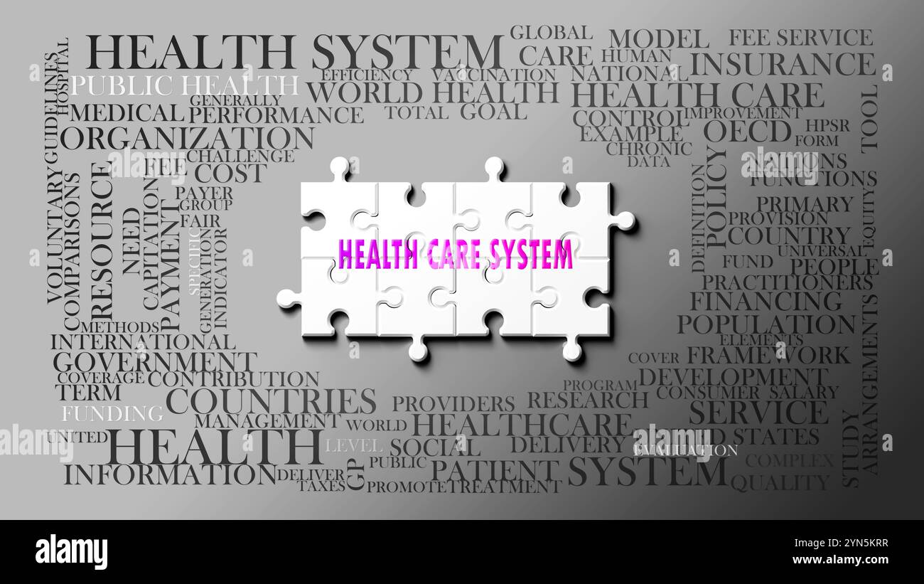 Health Care System as a complex subject, related to important topics ...
