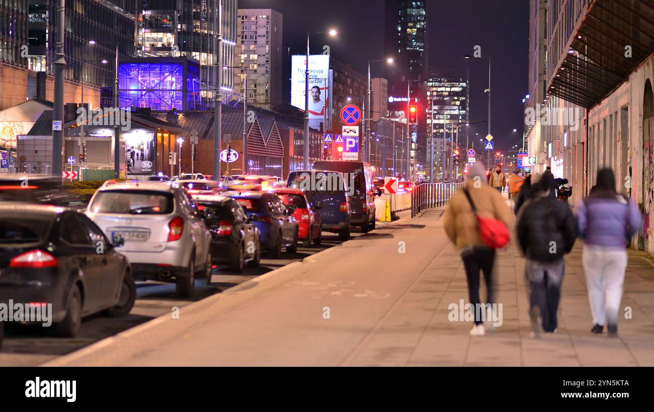 Warsaw, Poland. 21 November 2024. Street photography of cars on the ...