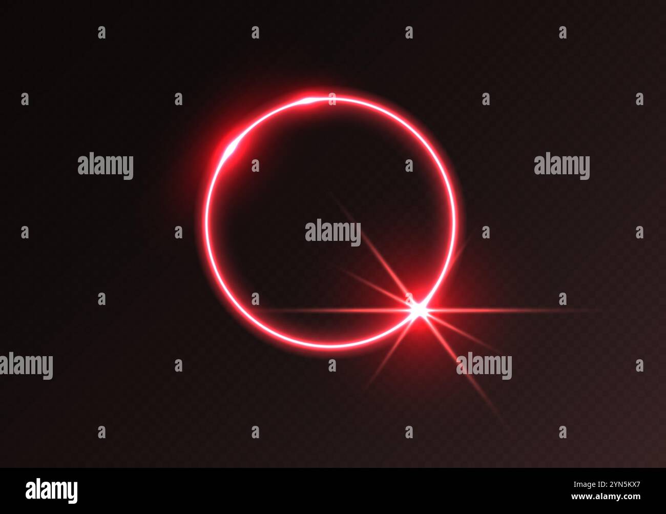 Red light flare, glowing shiny sparkle, lens flare effect, bright ...