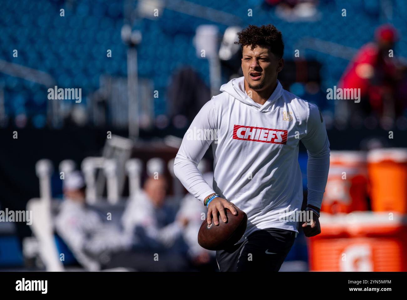 November 24, 2024: Kansas City Chiefs quarterback Patrick Mahomes (15 ...