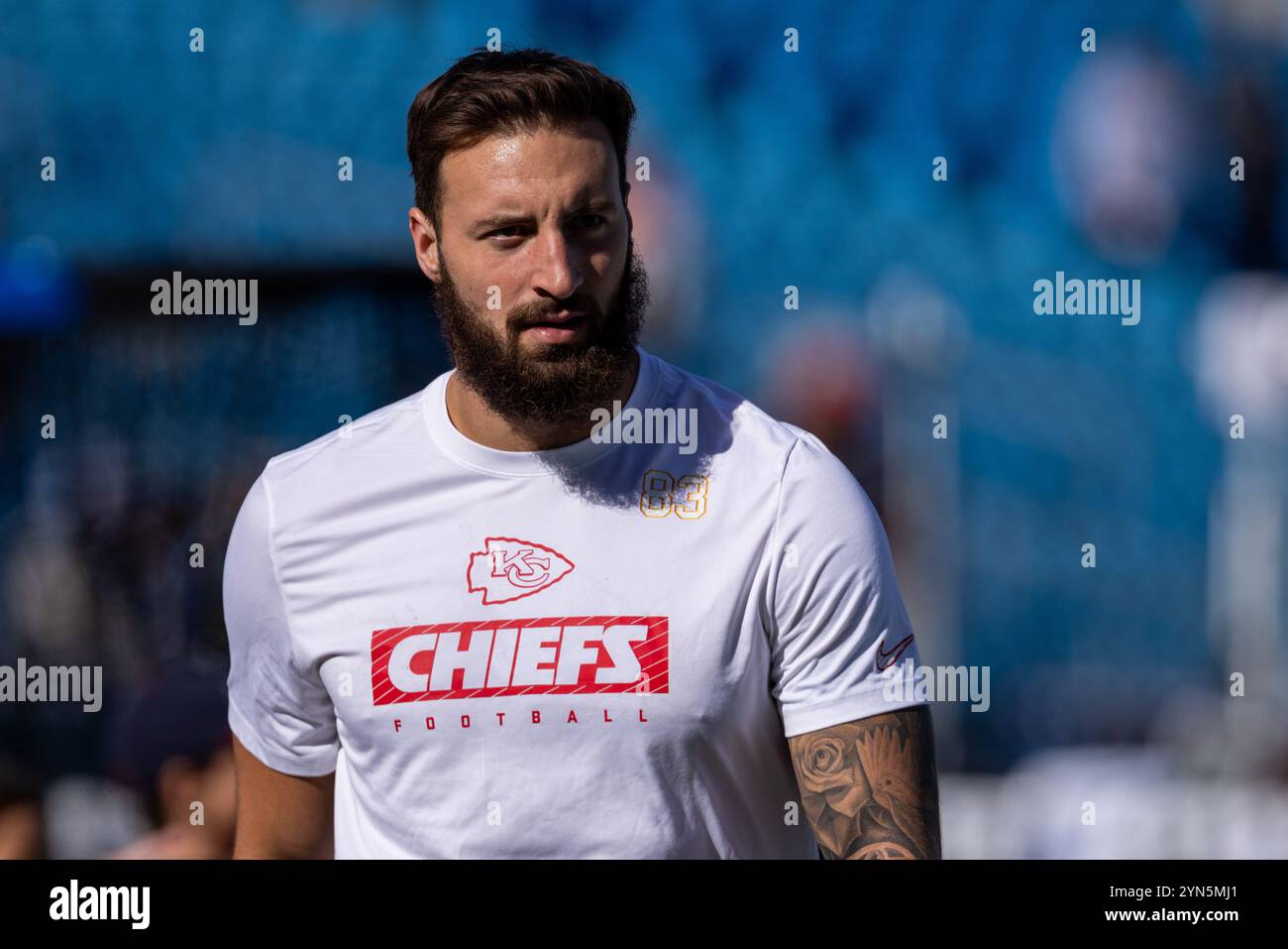 November 24, 2024: Kansas City Chiefs tight end Noah Gray (83) during ...