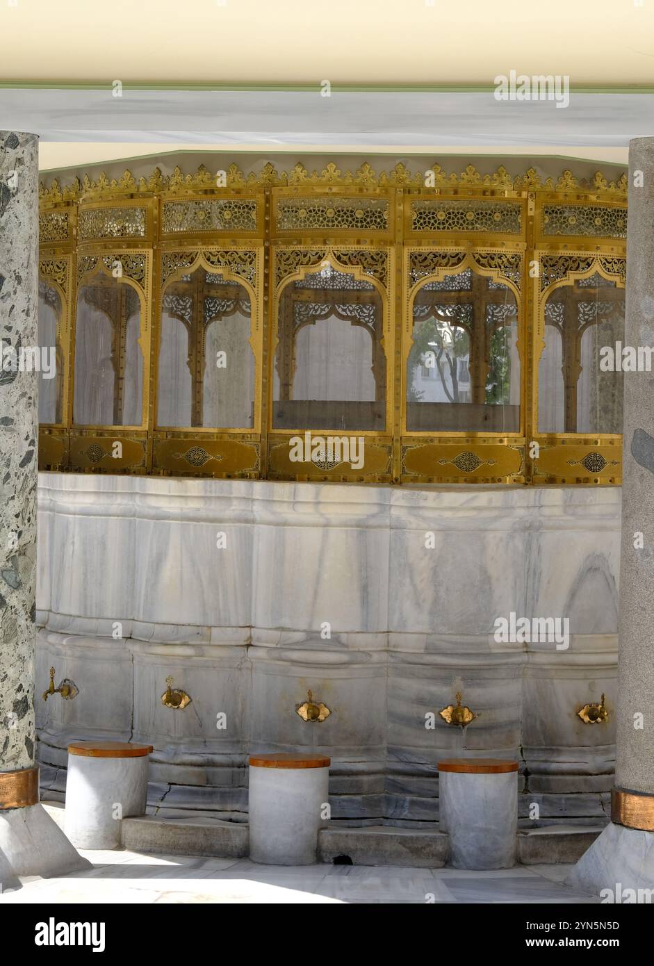 Washing area, for purification before prayers at the Sultan Beyezid ...