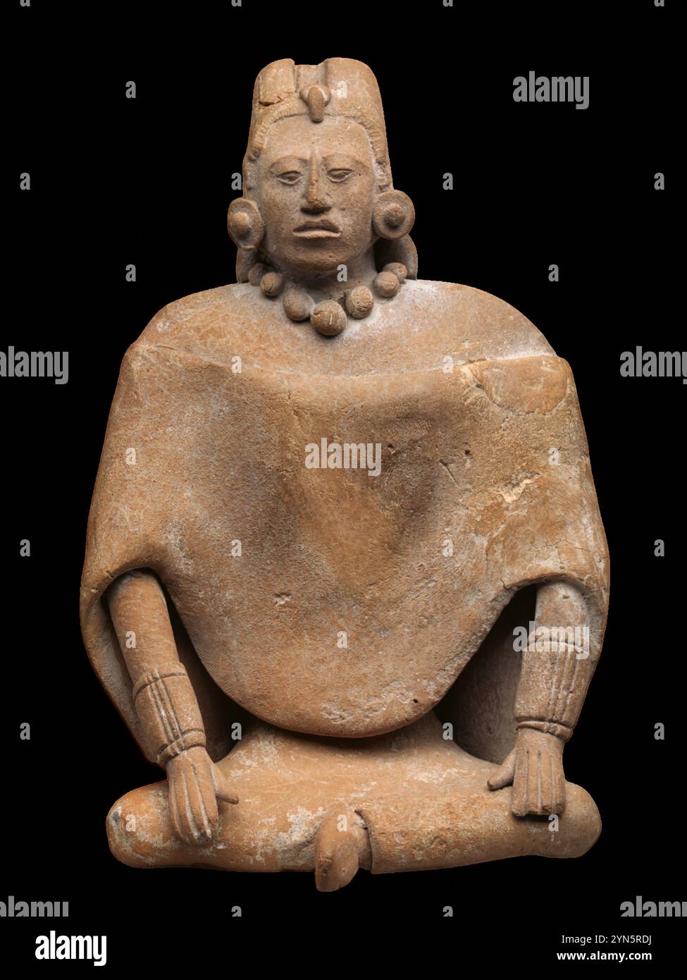 Ancient Maya Seated Female Figure - Pre-Columbian Ceramic Sculpture ...
