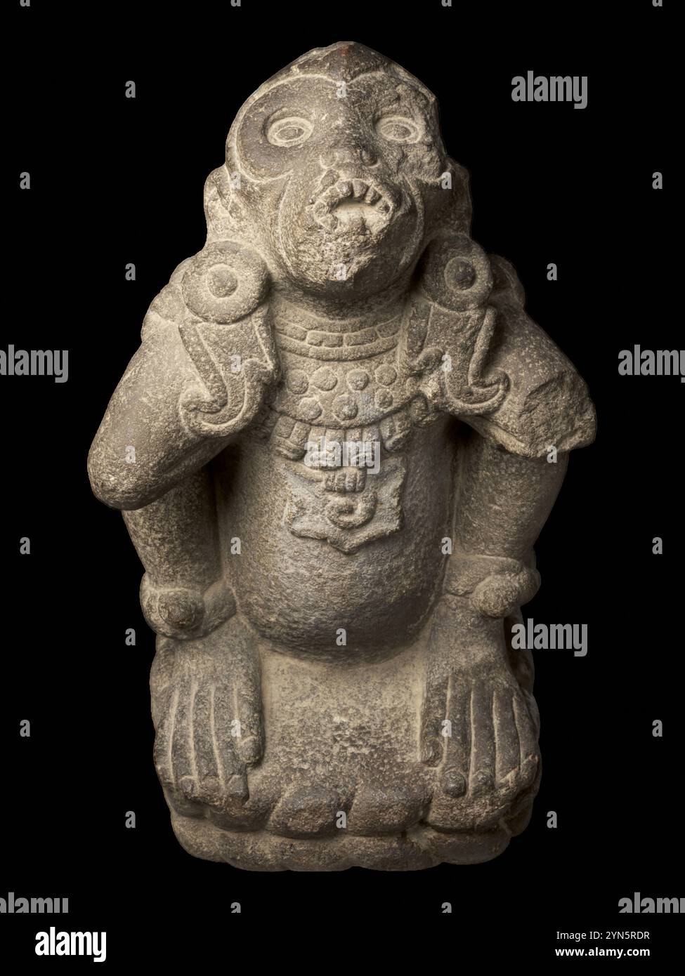 Aztec Spider Monkey with Wind God Regalia - Pre-Columbian Stone ...