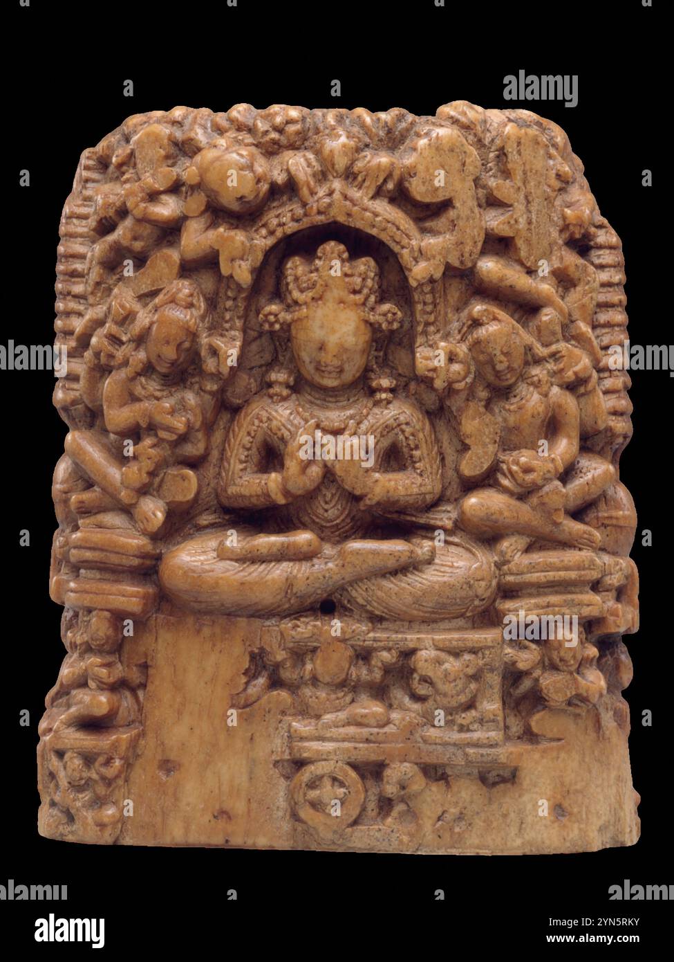 Ancient Ivory Reliquary with Buddha Scenes - 10th Century Kashmir or ...