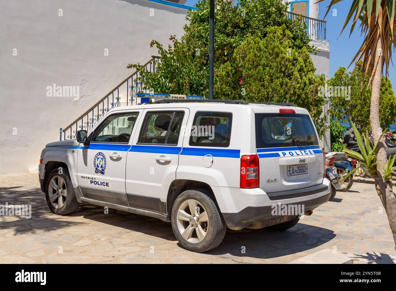 Rhodes police car hi-res stock photography and images - Alamy