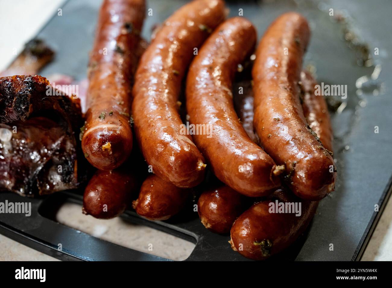 North German national dish green cabbage with roast pork, cabbage ...