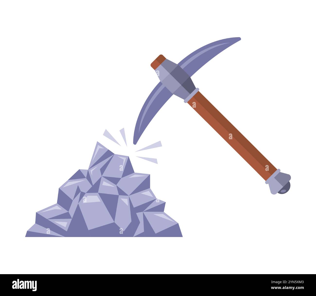 Work at the mine Cut Out Stock Images & Pictures - Alamy