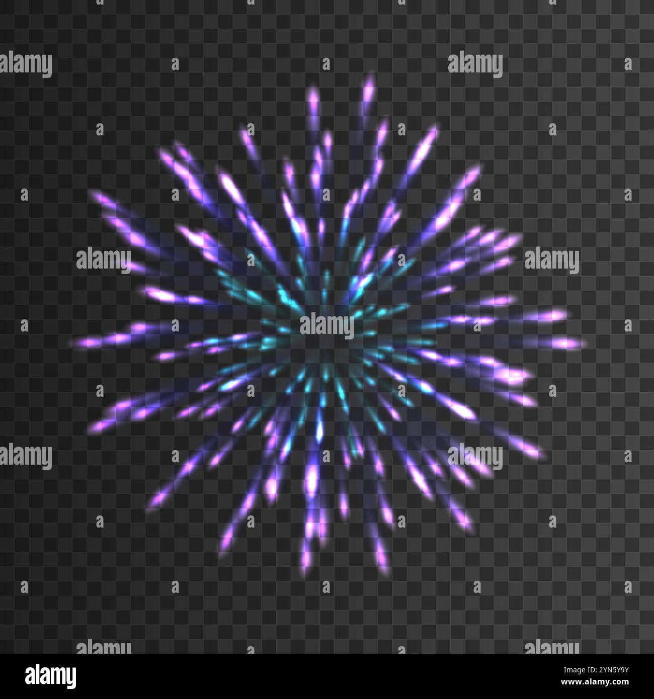 Firework realistic isolated on transparent background. festive element for decorative night sky ...