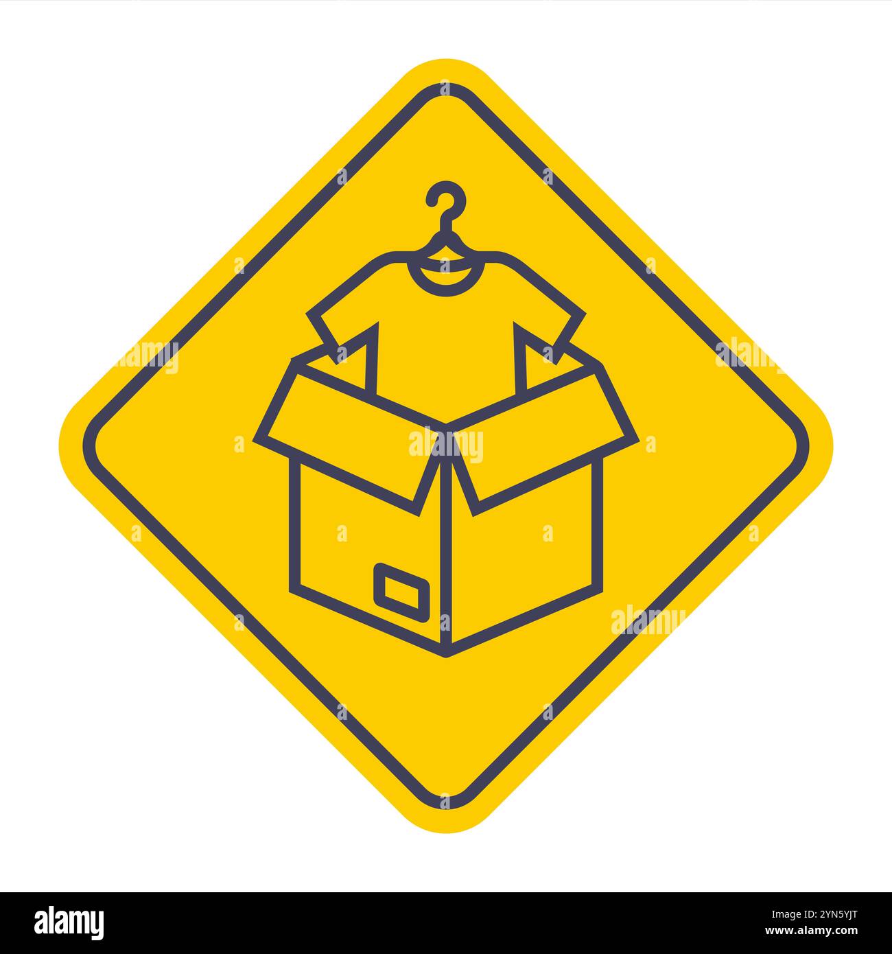 Clothes in box concept Stock Vector Images - Alamy