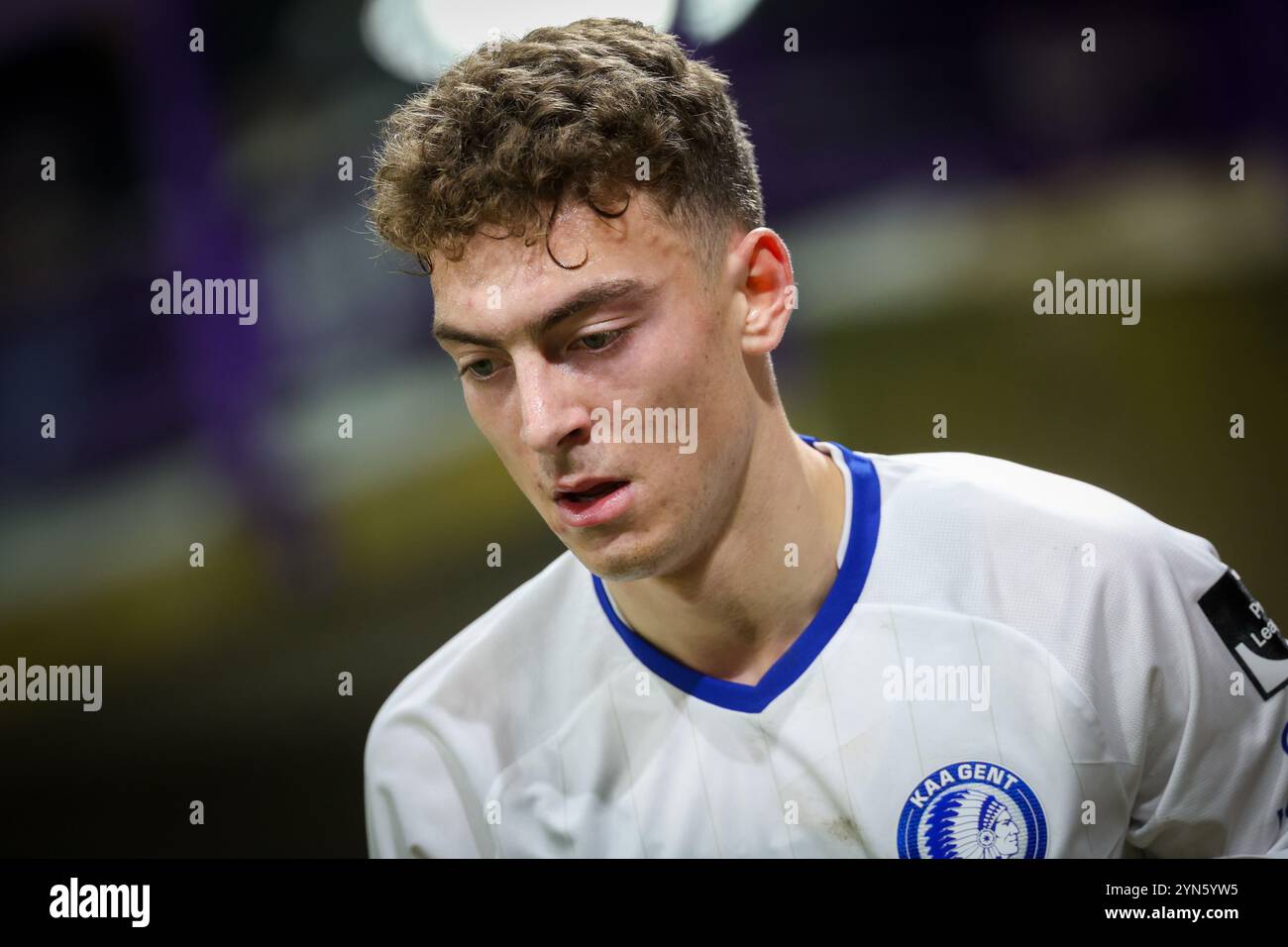 Brussels, Belgium. 24th Nov, 2024. Gent's Mathias Delorge pictured ...